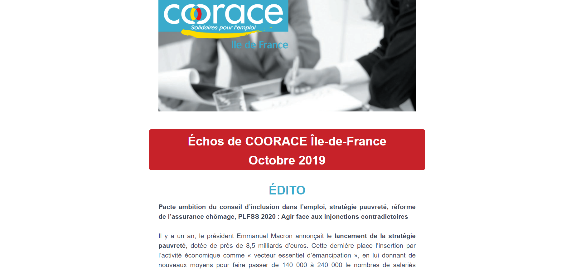 Actualités - Coorace-Ile-De-France